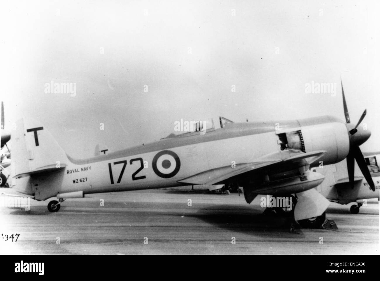 Flight of hawker fury and sea fury aircraft hi-res stock photography ...