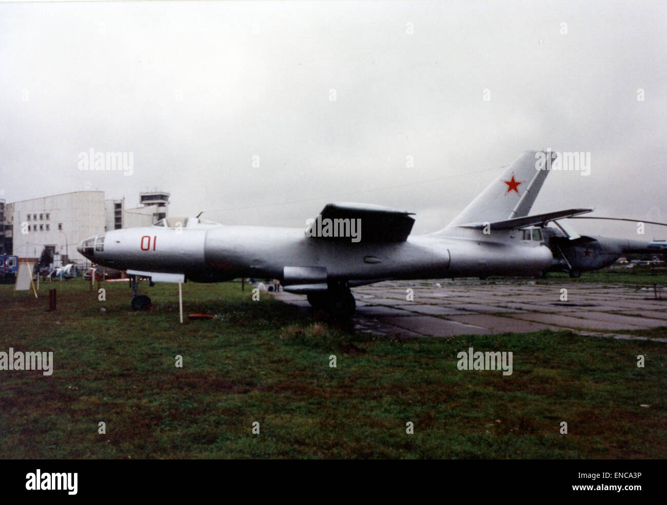 This image features an Ilyushin Il-28, a Soviet-designed twin-jet ...