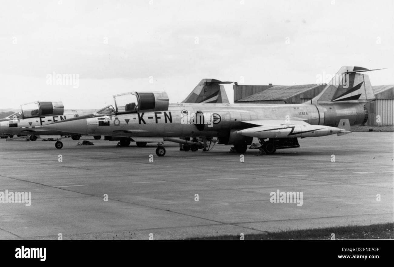 The Lockheed RF-104G, a reconnaissance aircraft used by the ...