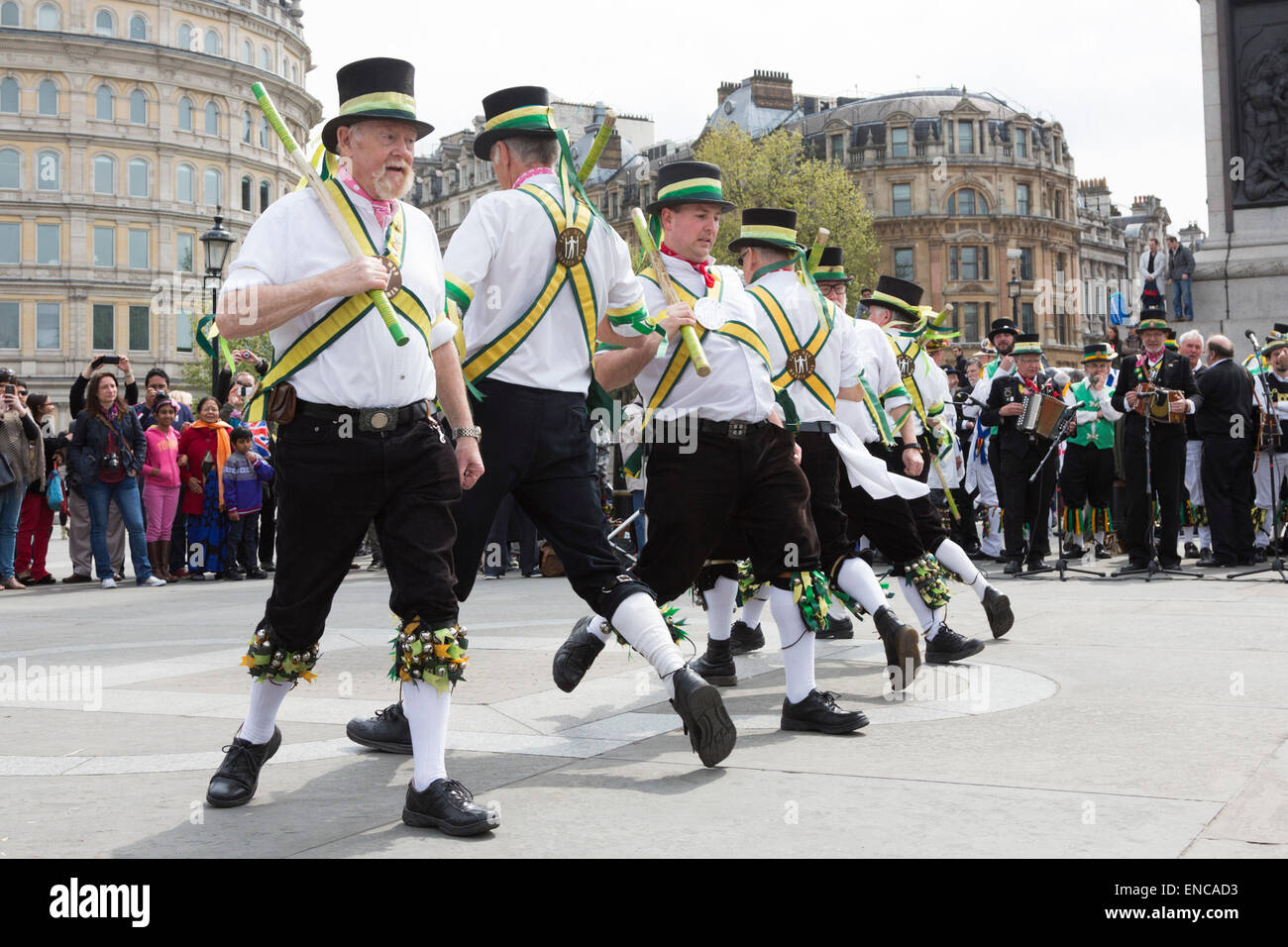 Morris dance trafalgar square hi-res stock photography and images - Alamy