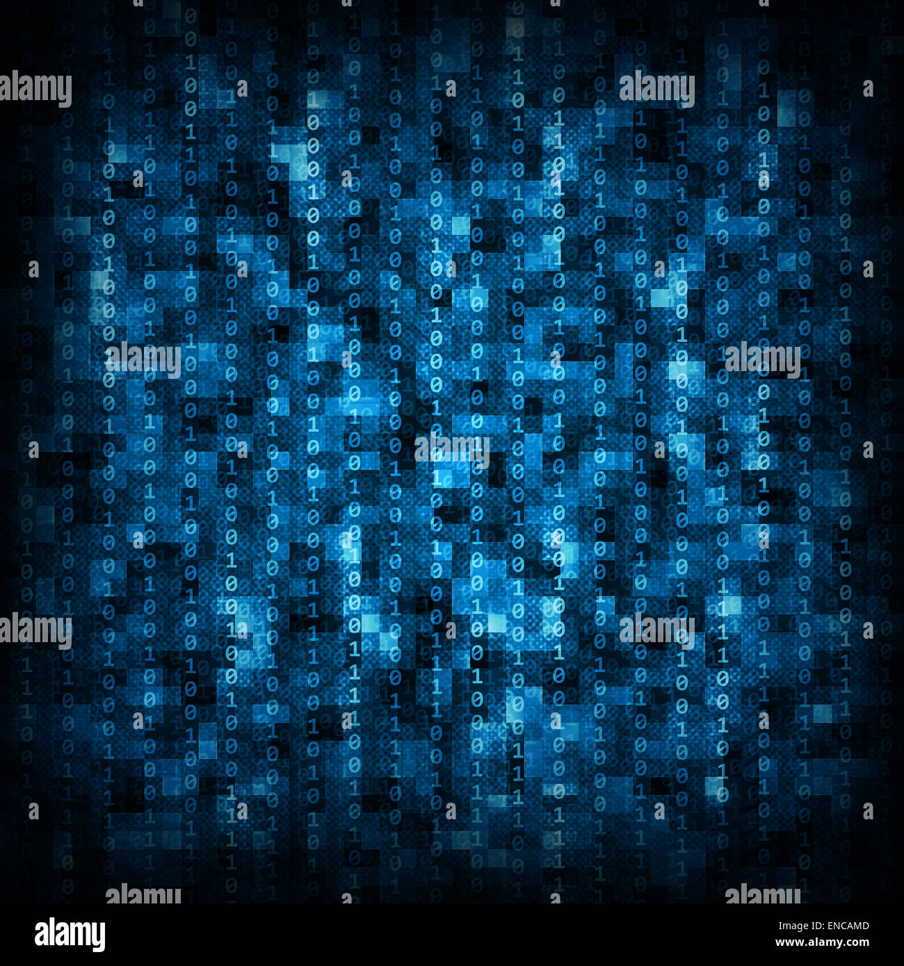 Blue matrix background Stock Photo - Alamy