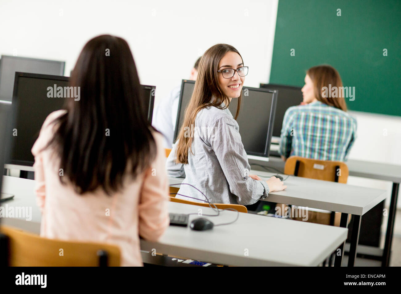 Students in the classroom Stock Photo - Alamy