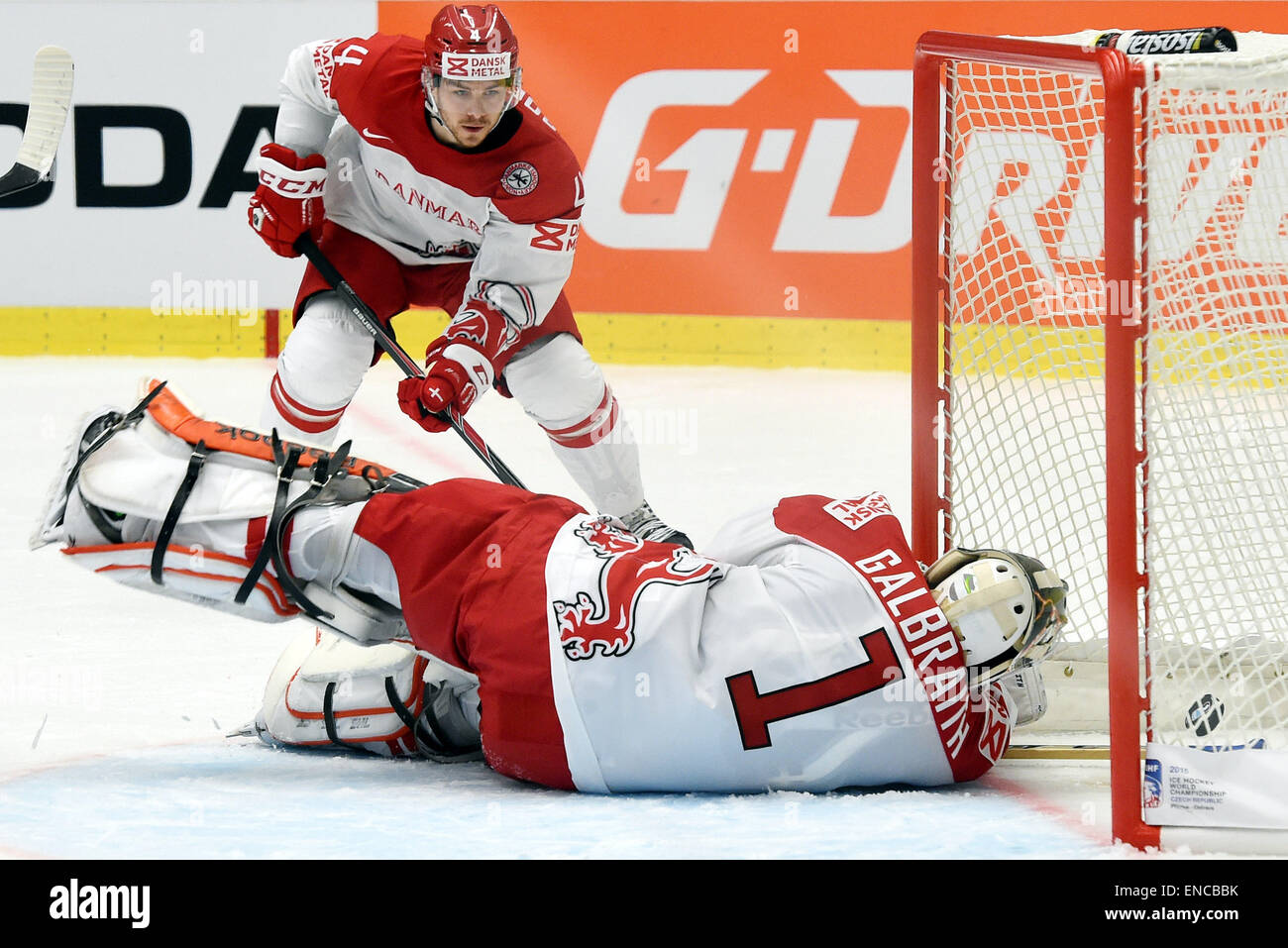 Ostrava, Czech Republic. 2nd May, 2015. Mads Bodker, left, and Patrick ...