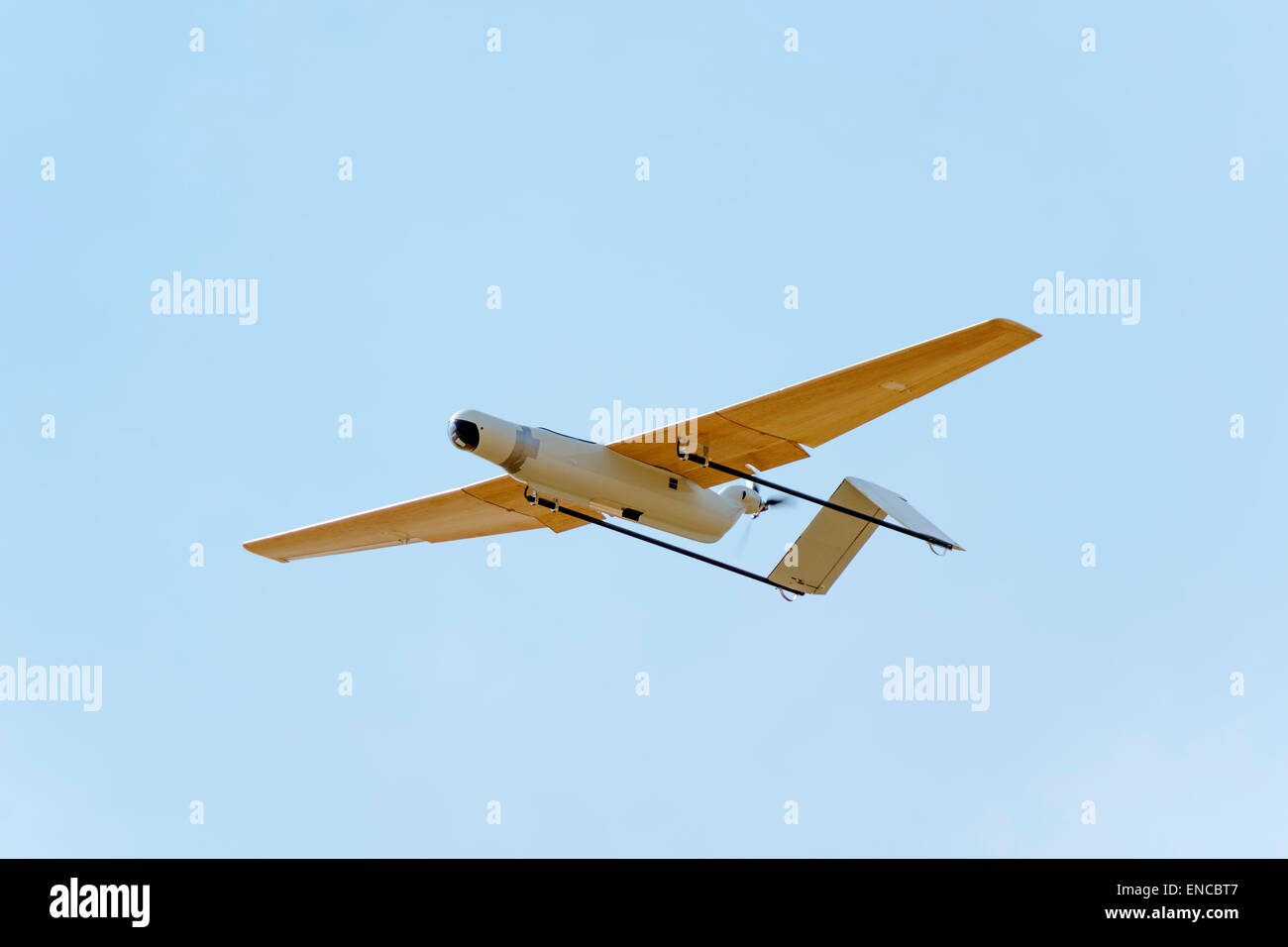 Spanish surveillance drone prototype flying Stock Photo - Alamy
