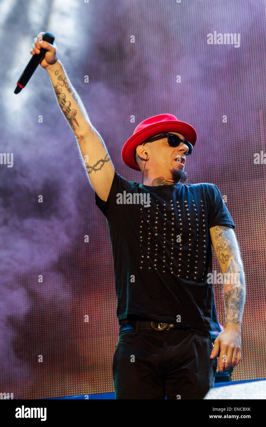 Alessandro Aleotti, aka J-Ax, performed live at the annual May Day ...