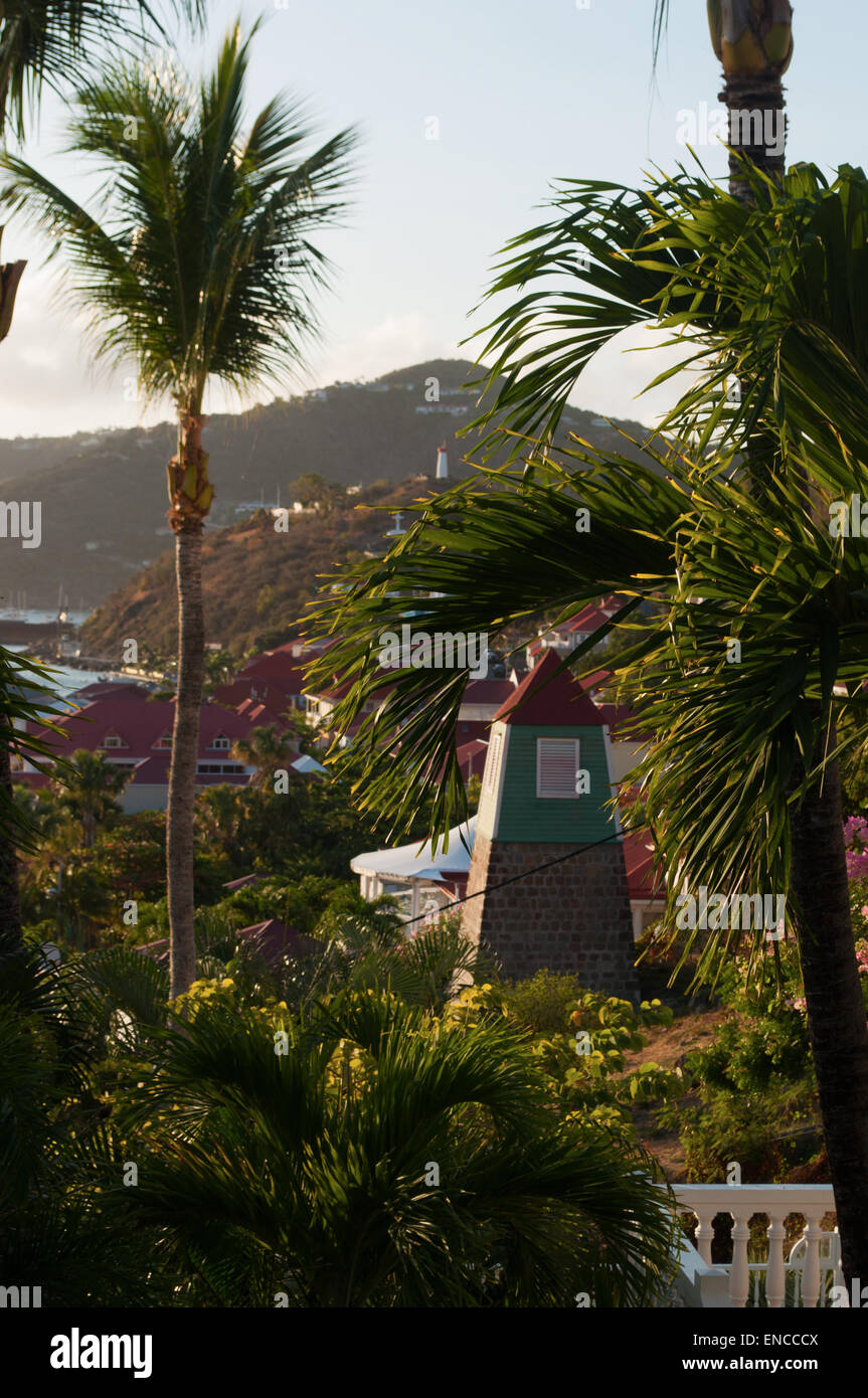 Swedish clock tower gustavia st hi-res stock photography and images - Alamy