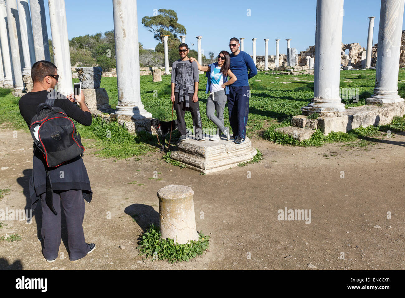 Salamis ruins, near Gazimagusa (Famagusta), Northern Cyprus Stock Photo ...