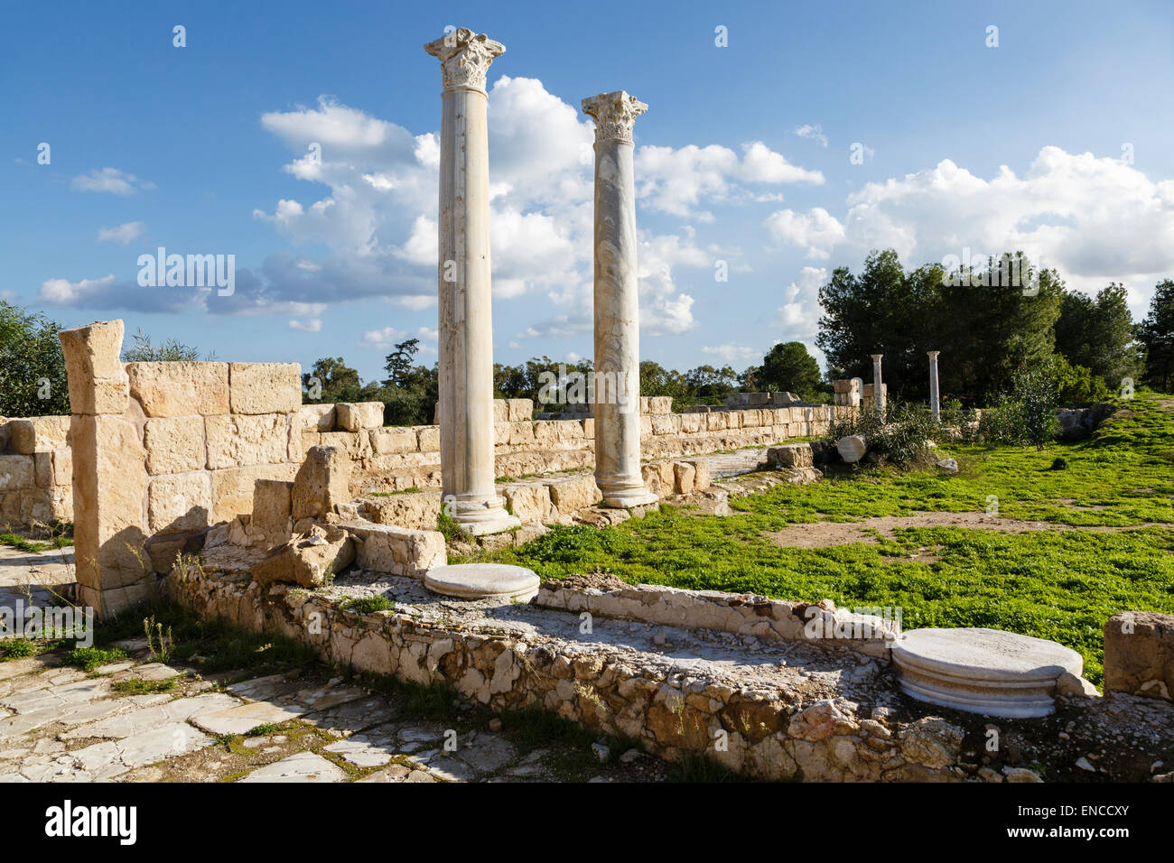 Salamis ruins, near Gazimagusa (Famagusta), Northern Cyprus Stock Photo ...
