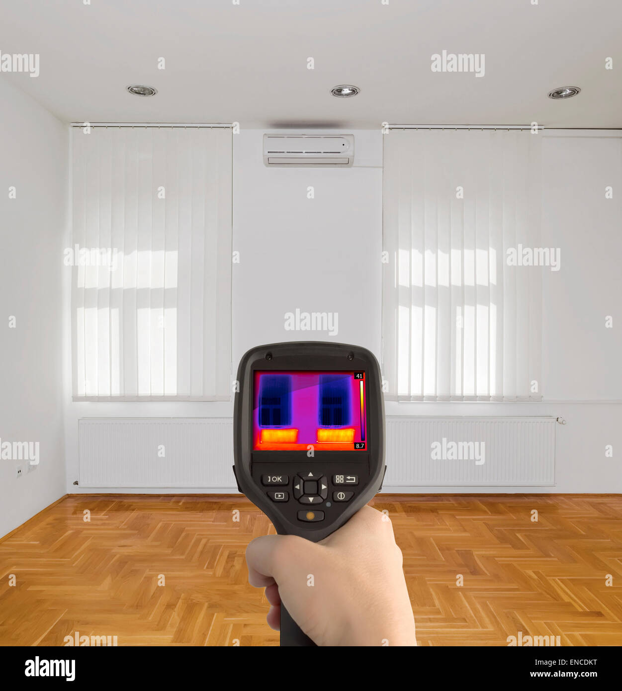 Radiator Heater Infrared Thermal Image Stock Photo - Alamy