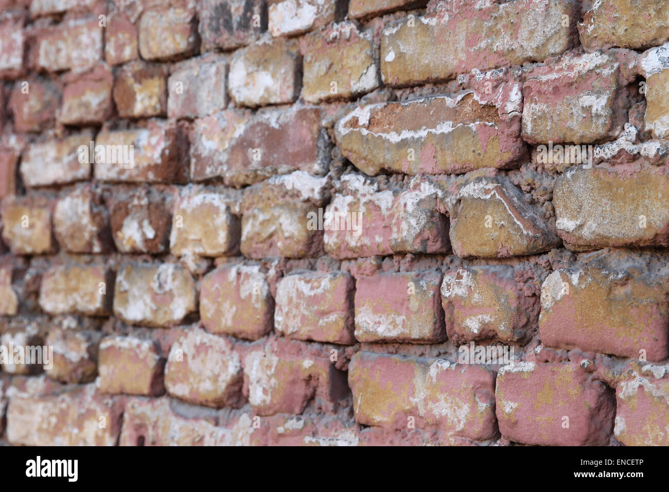 structure of the old brickwork red brick well preserved Stock Photo - Alamy