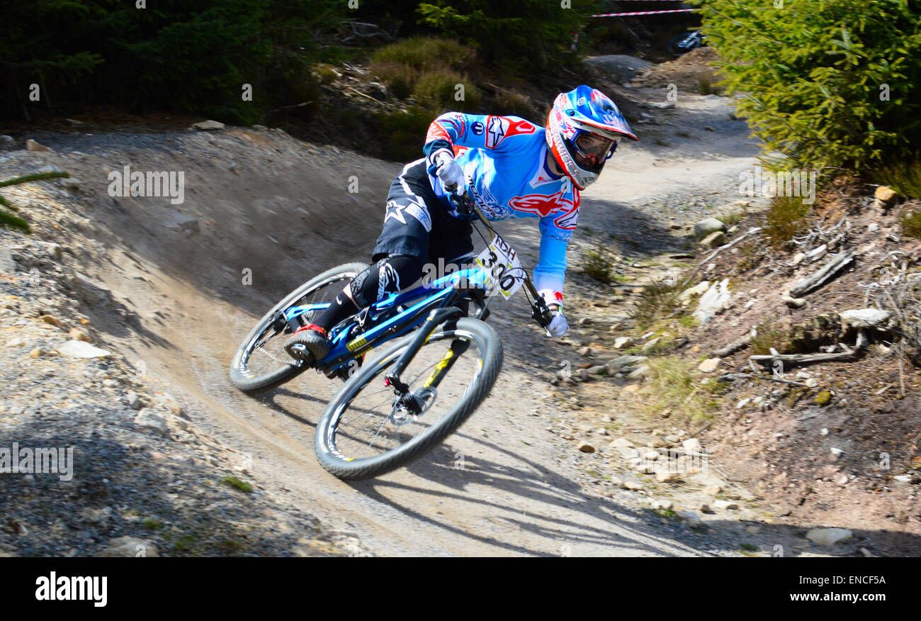 Danny Hart on his way to winning the Northern Downhill TT in Hamsterley ...