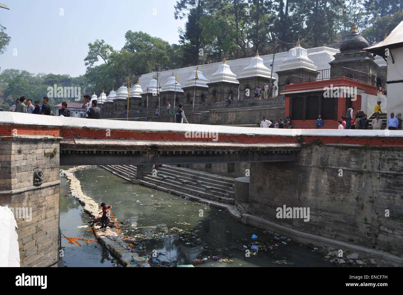 Bridge over bagmati river pashupatinath hi-res stock photography and ...