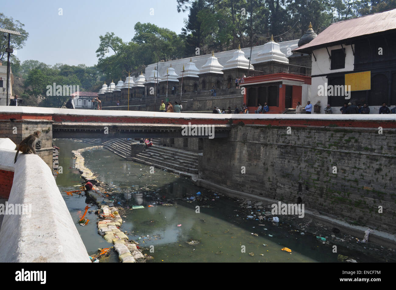Bridge over bagmati river pashupatinath hi-res stock photography and ...
