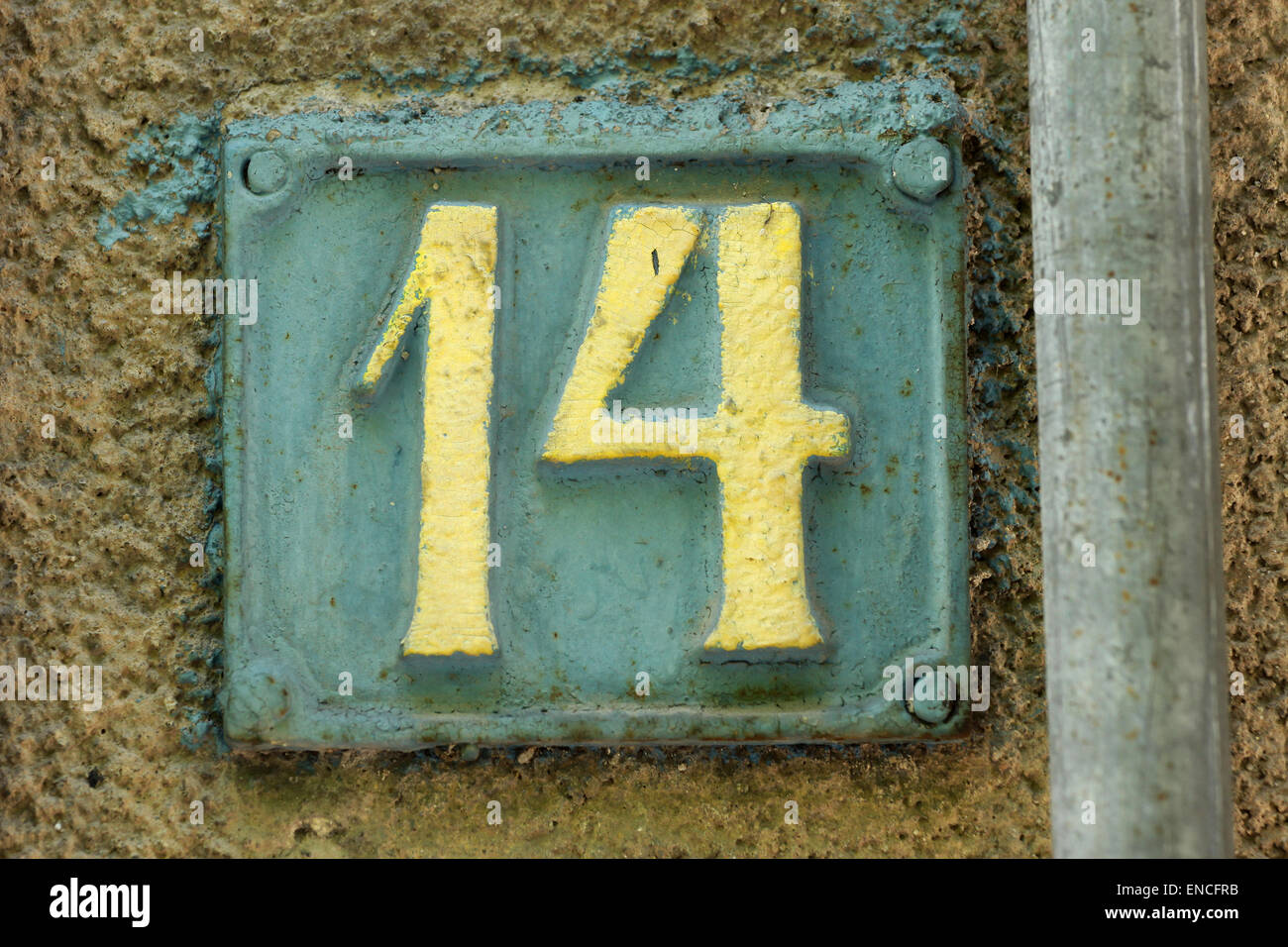 House numbers in different styles and colors (concept for real estate ...