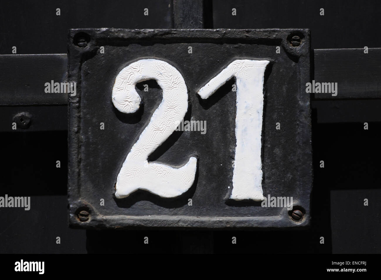 House numbers in different styles and colors (concept for real estate ...