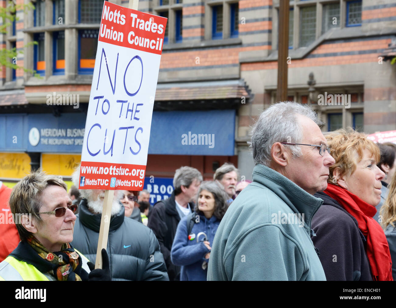Placard at Political rally, Nottingham, England Stock Photo - Alamy