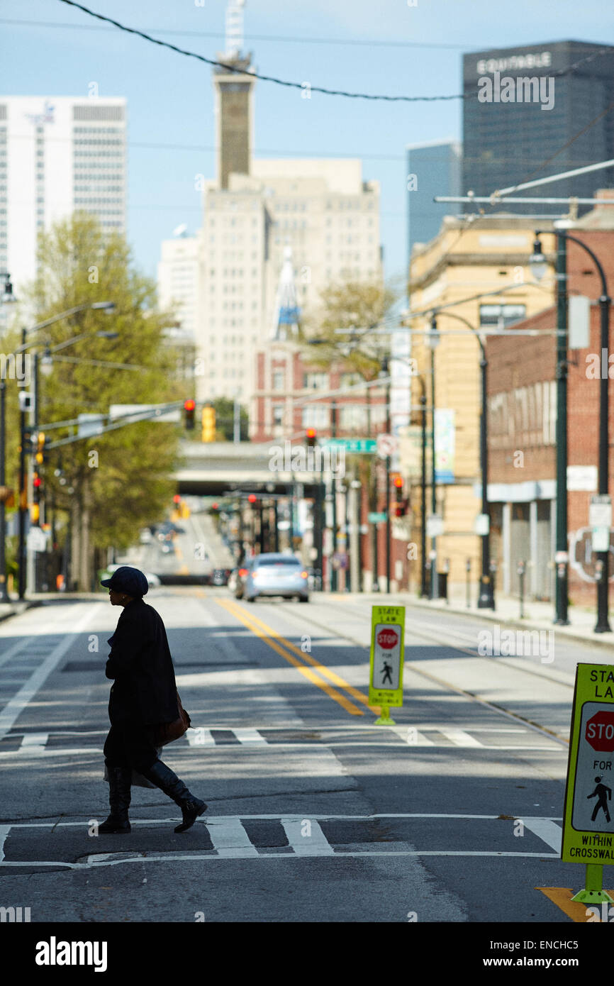 Atlanta in Georgia USA Picture: Auburn Stret in the kings district The ...