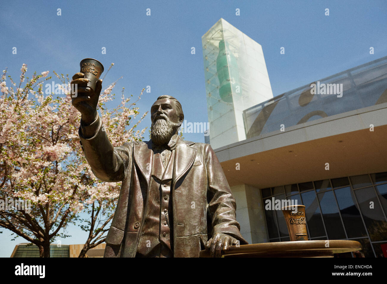 `Downtown Atlanta in Georga USA bronze statue of John Stith Pemberton ...
