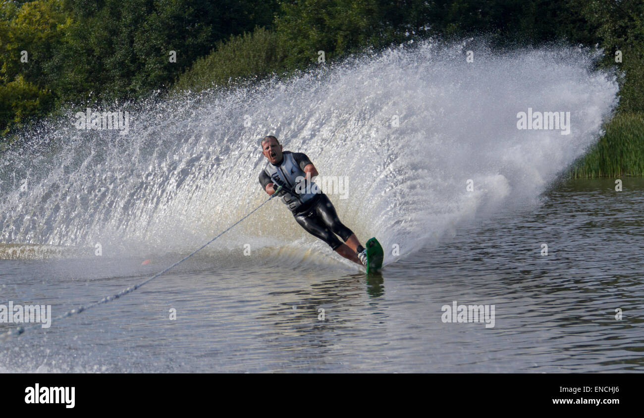 Waterski water ski slalom hi-res stock photography and images - Alamy