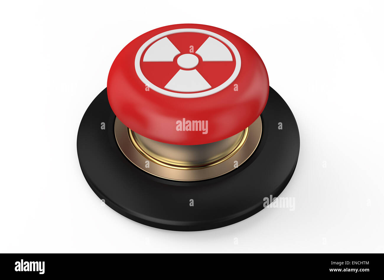 radiation button isolated on white background Stock Photo - Alamy