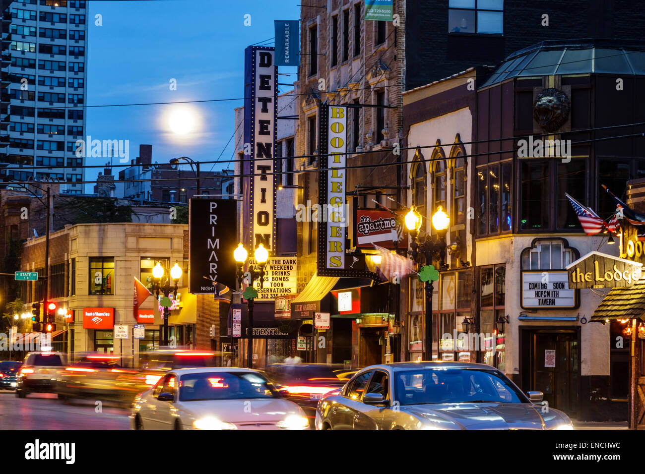 Chicago Illinois Gold Coast Historic District Division Street Stock ...