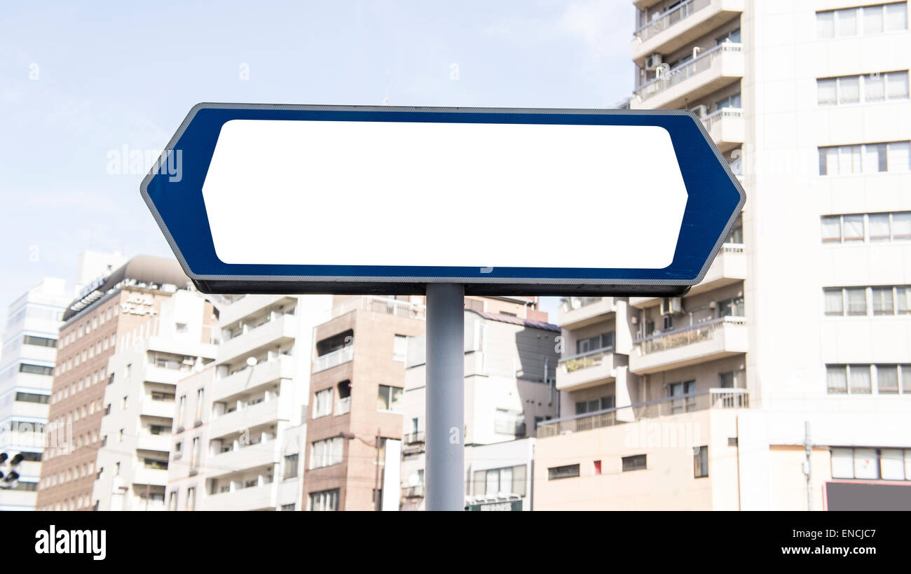 Blue blank sign hi-res stock photography and images - Alamy