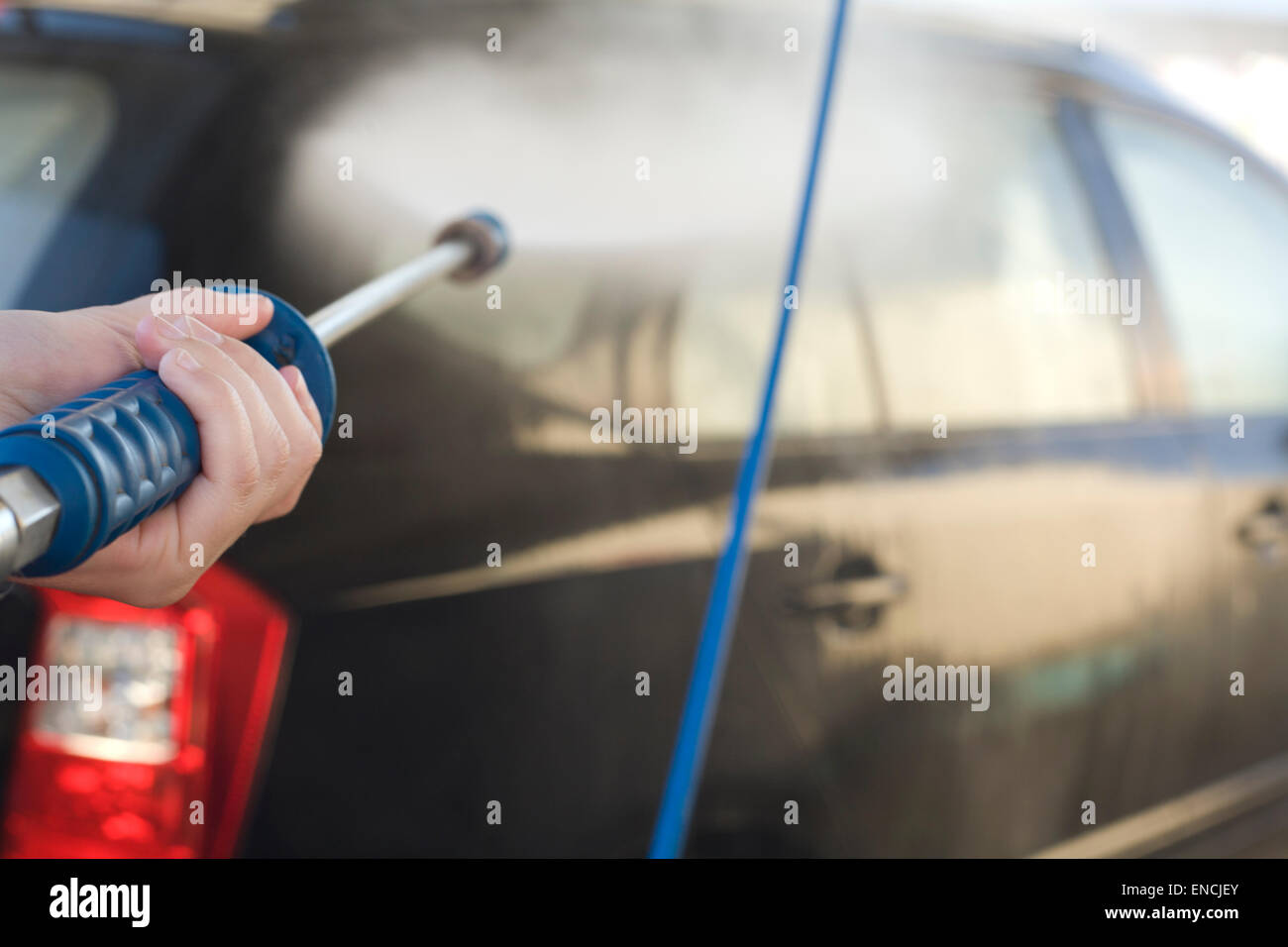 Woman with gun and car hi-res stock photography and images - Alamy