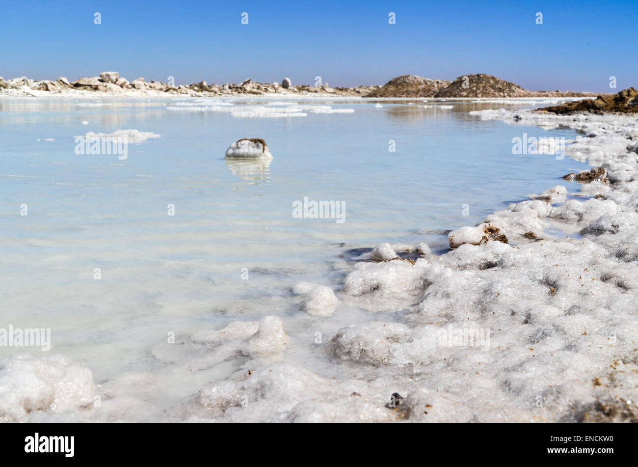 Salt works in Walvis Bay, Namibia, salt crystals Stock Photo - Alamy