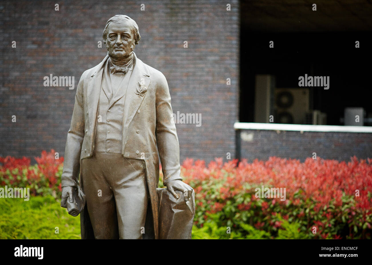 Statue of Joseph Brotherton on Bridge Street Manchester UK on the ...