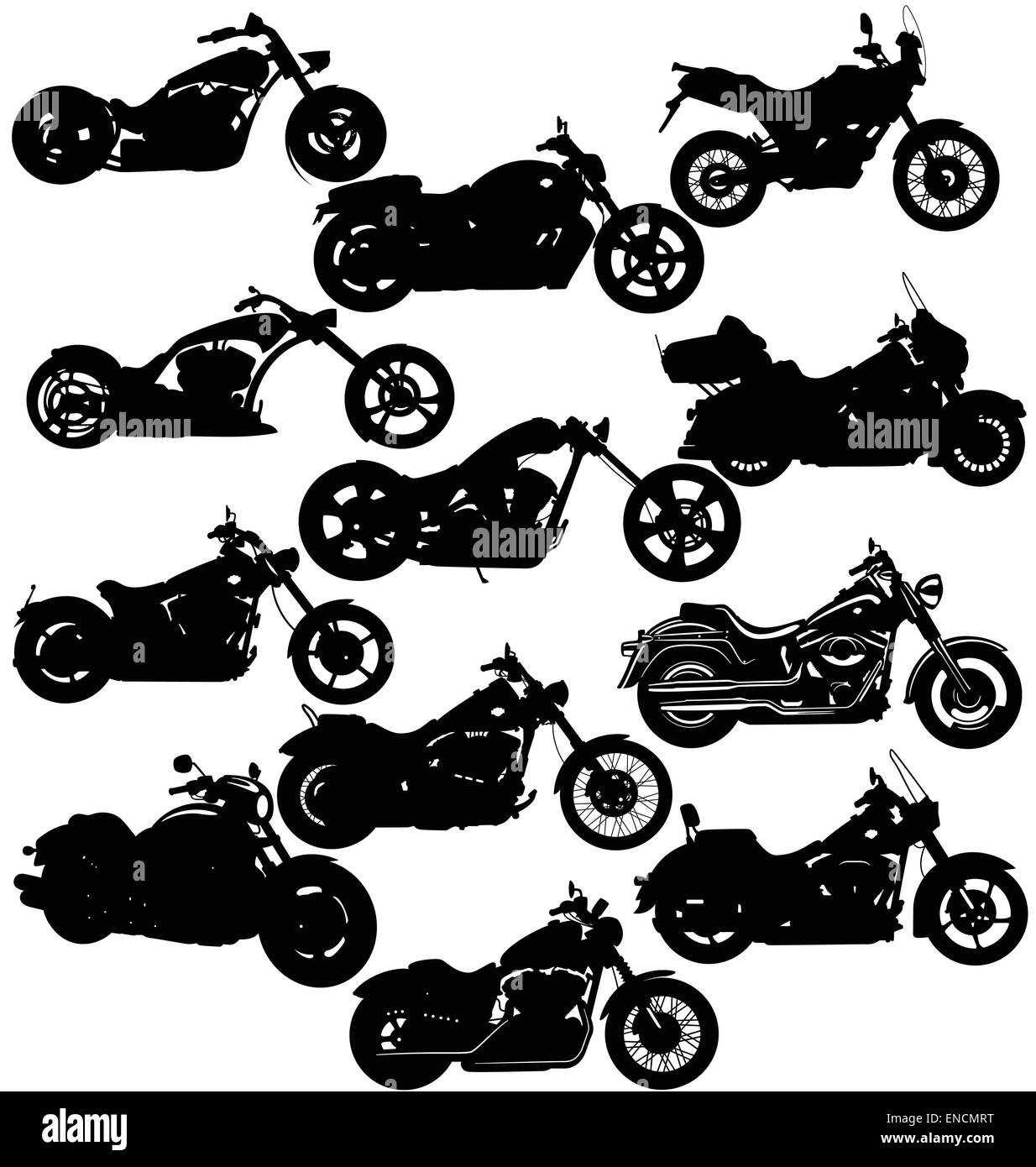 Bike Motor Silhouette Stock Vector Image & Art - Alamy