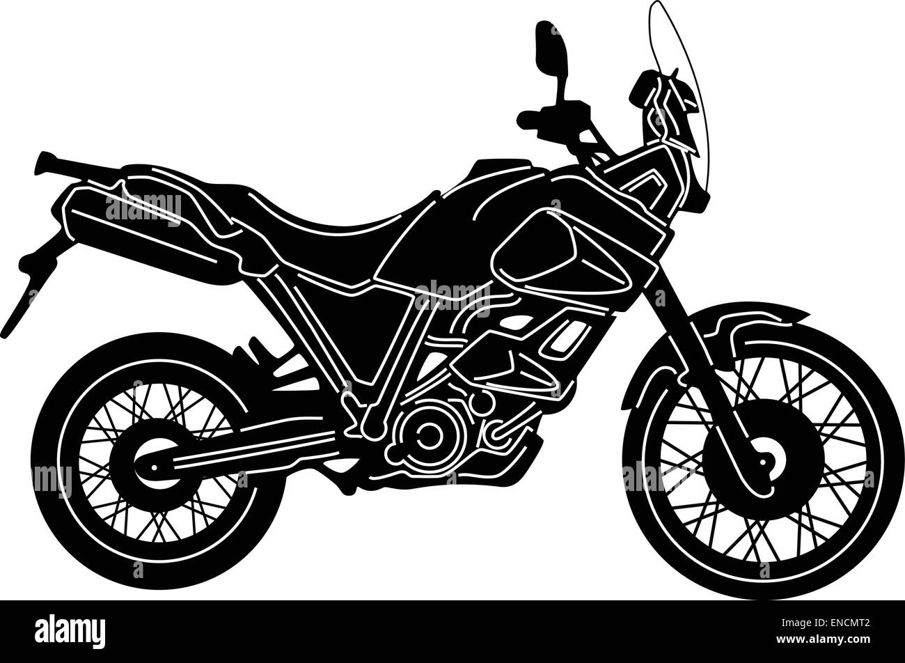 Bike Motor Silhouette Stock Vector Image & Art - Alamy