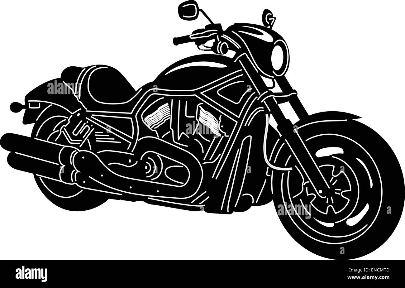 Bike Motor Silhouette Stock Vector Image & Art - Alamy