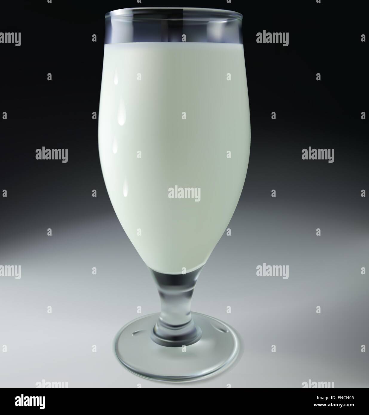 Pouring milk closeup Stock Vector Images - Alamy