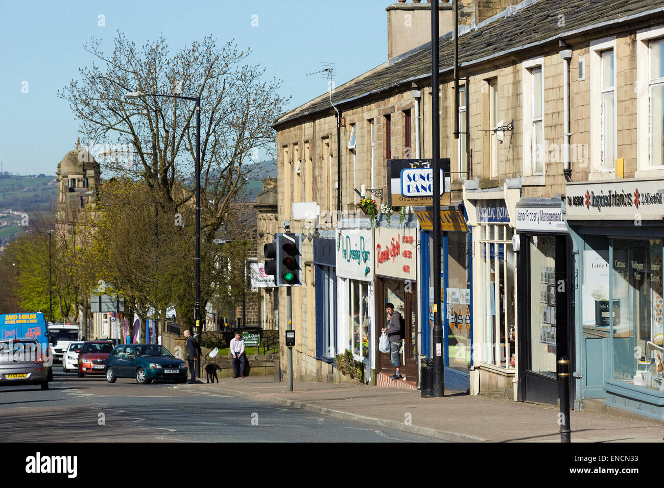 Albert road Colne lancashire Stock Photo - Alamy