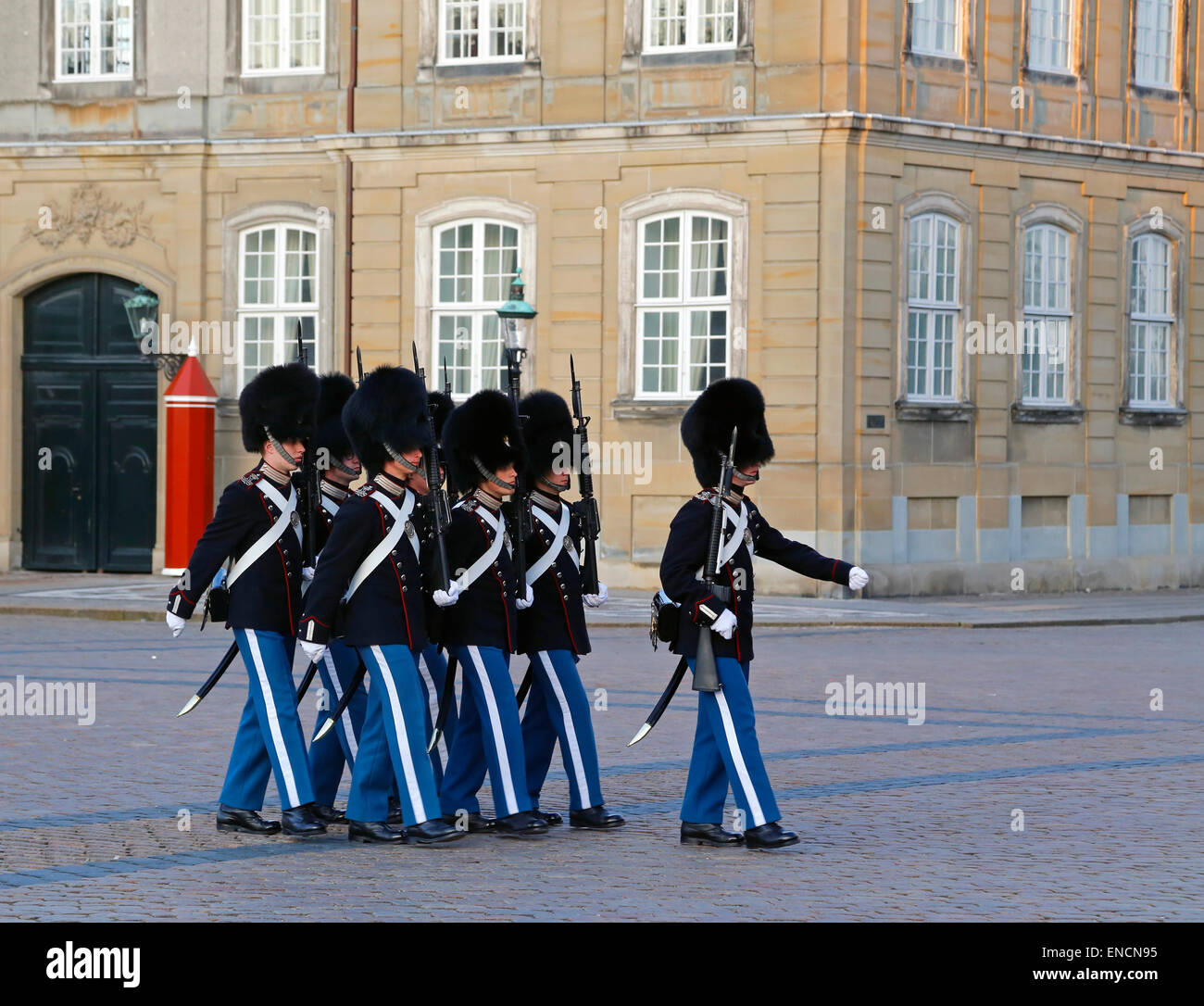 Changing of the Guard, Amalienborg Palace, Copenhagen, Denmark Stock Photo - Alamy