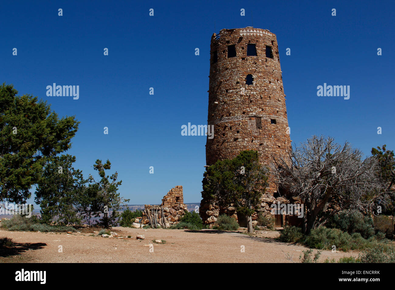 A deserted tower in the Grand Canyon National Park, Arizona, USA Stock ...
