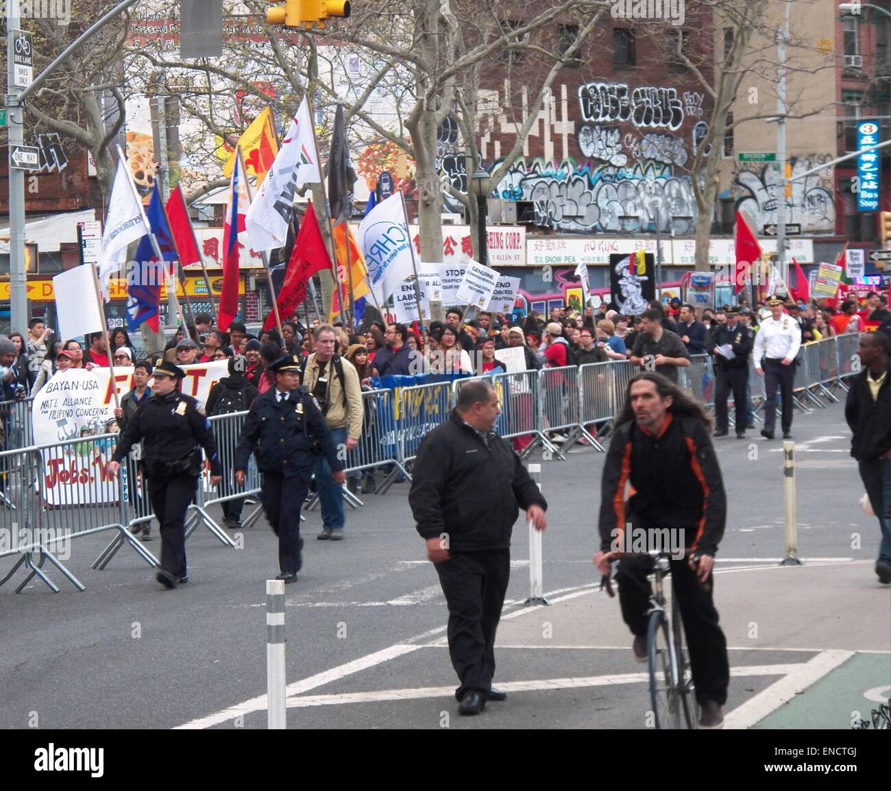 Union Square, New York City, USA. 2nd May, 2015. Mayday March From ...