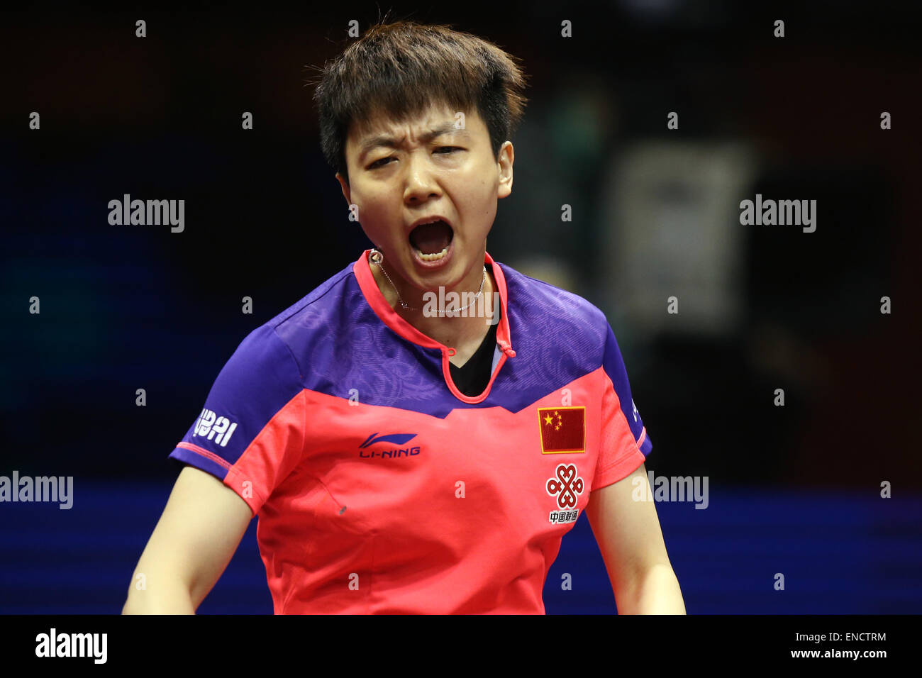 Mu Zi (CHN), MAY 2, 2015 - Table Tennis : 2015 World Table Tennis ...