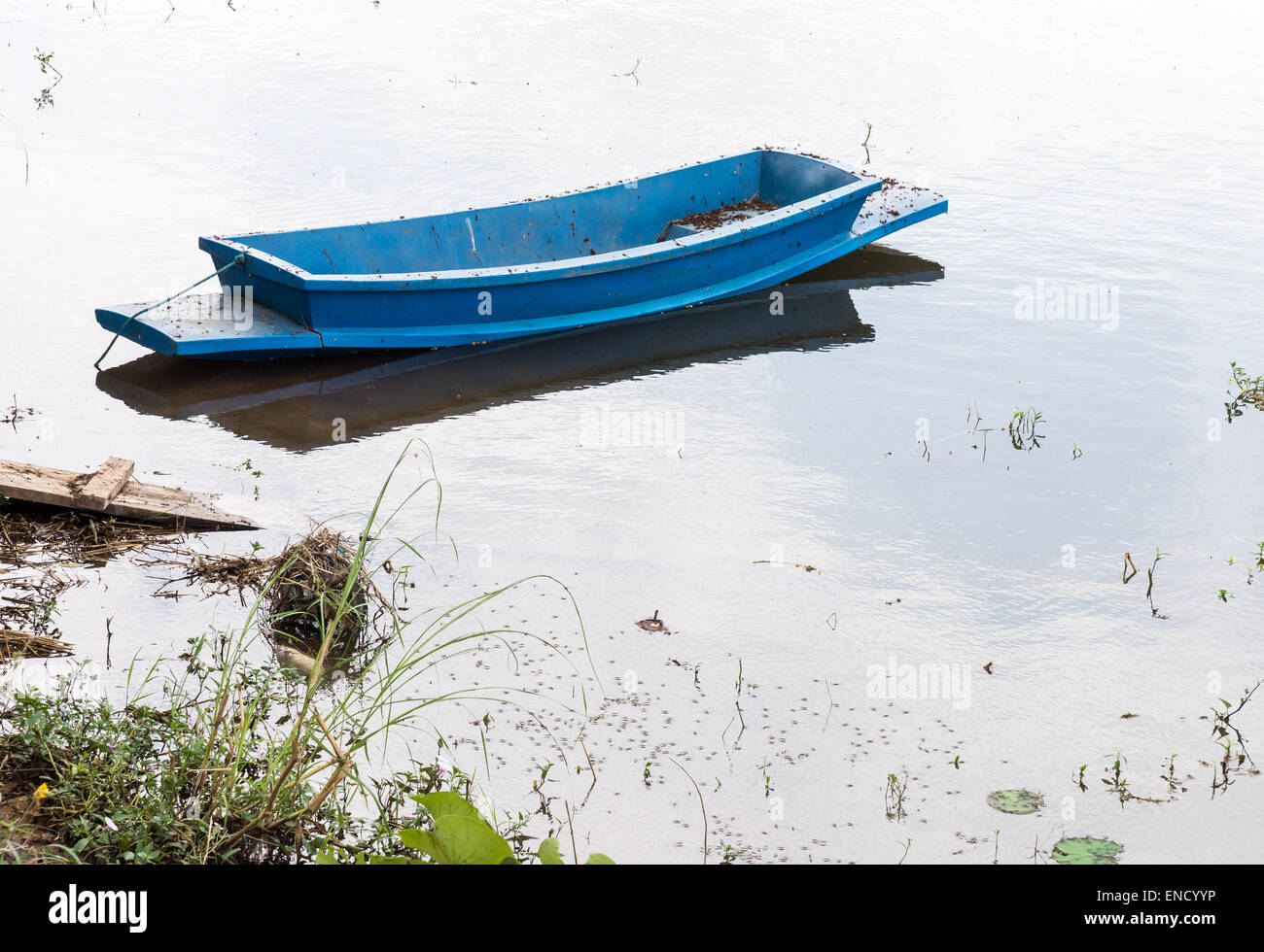 Old plastic rowboat hi-res stock photography and images - Alamy