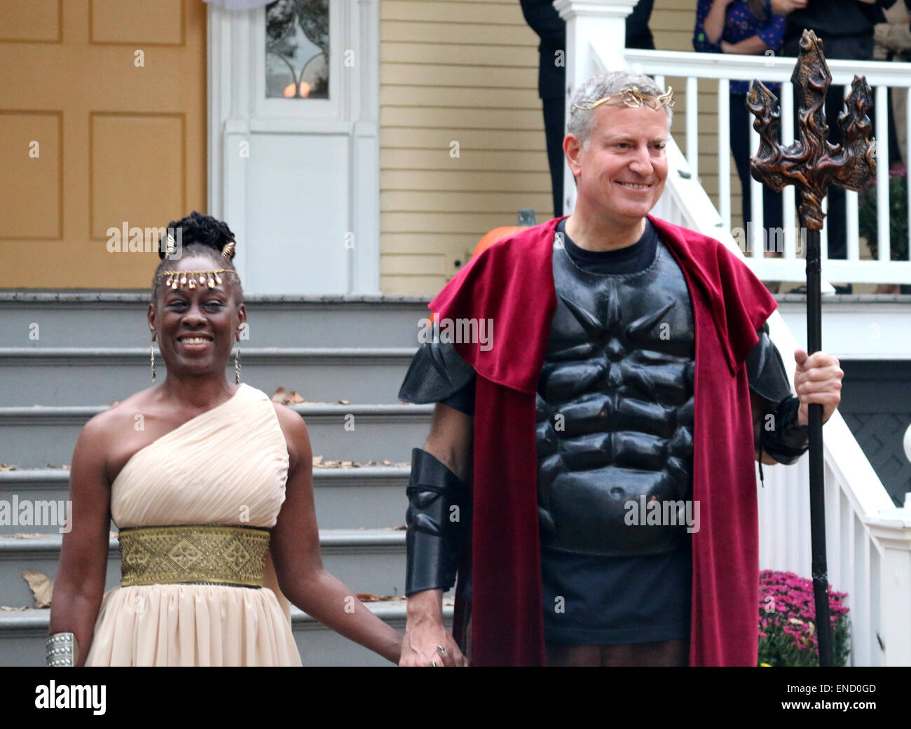 Mayor Bill de Blasio and first lady Chirlane McCray host a Halloween ...
