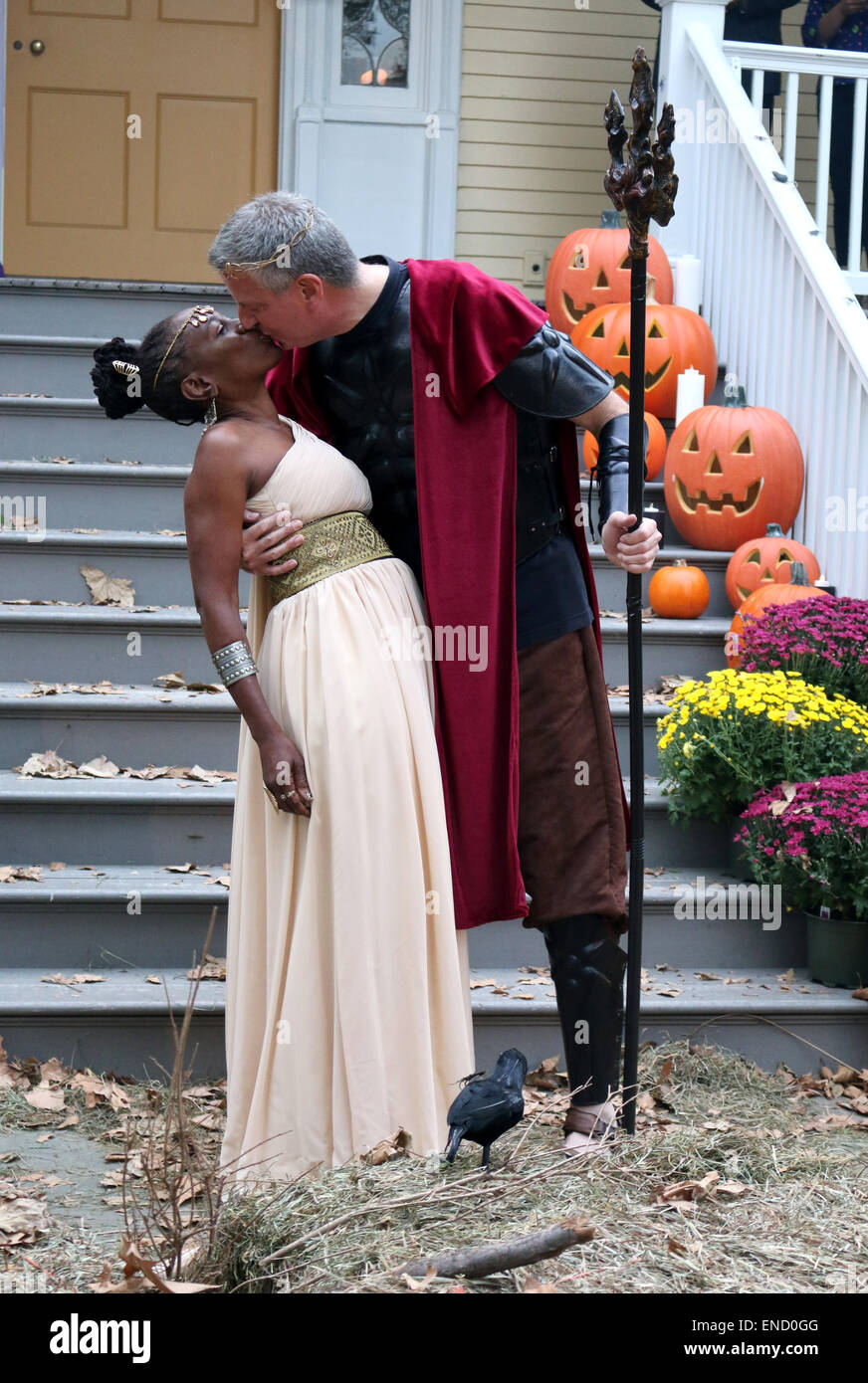 Bill de blasio and chirlane mccray hi-res stock photography and images ...