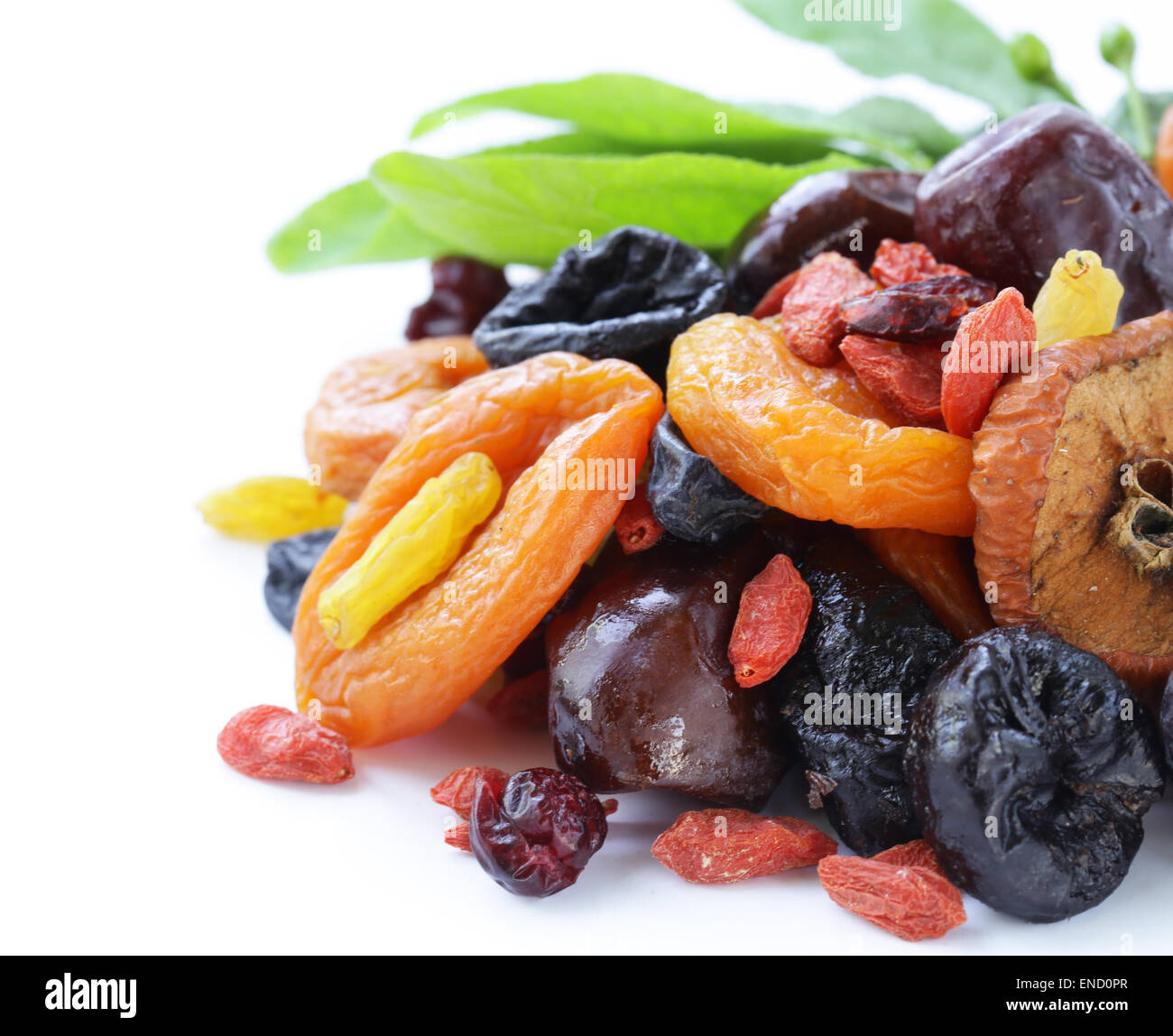 Assorted dried fruits (raisins, apricots, figs, prunes, goji ...