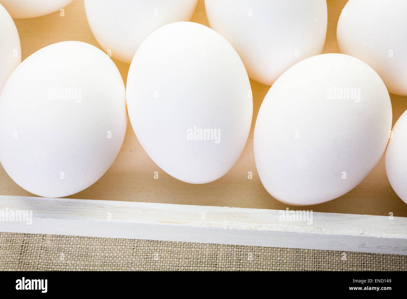 Farm fresh organic white eggs Stock Photo - Alamy