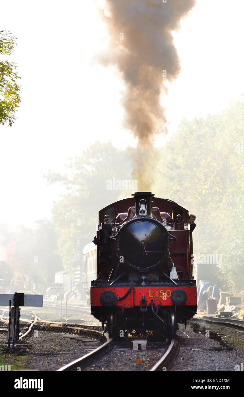 Front side view steam train hi-res stock photography and images - Alamy