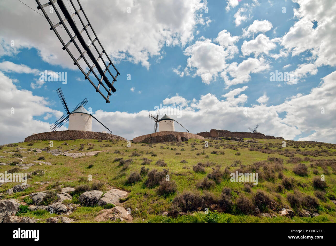 White architecture windmills in hi-res stock photography and images - Alamy