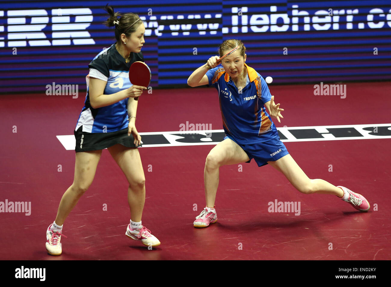 Suzhou International Expo Centre, Suzhou, China. 3rd May, 2015. Li Jie ...