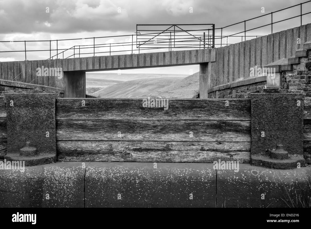 Overflow channel at Wessenden Head Reservoir Stock Photo - Alamy