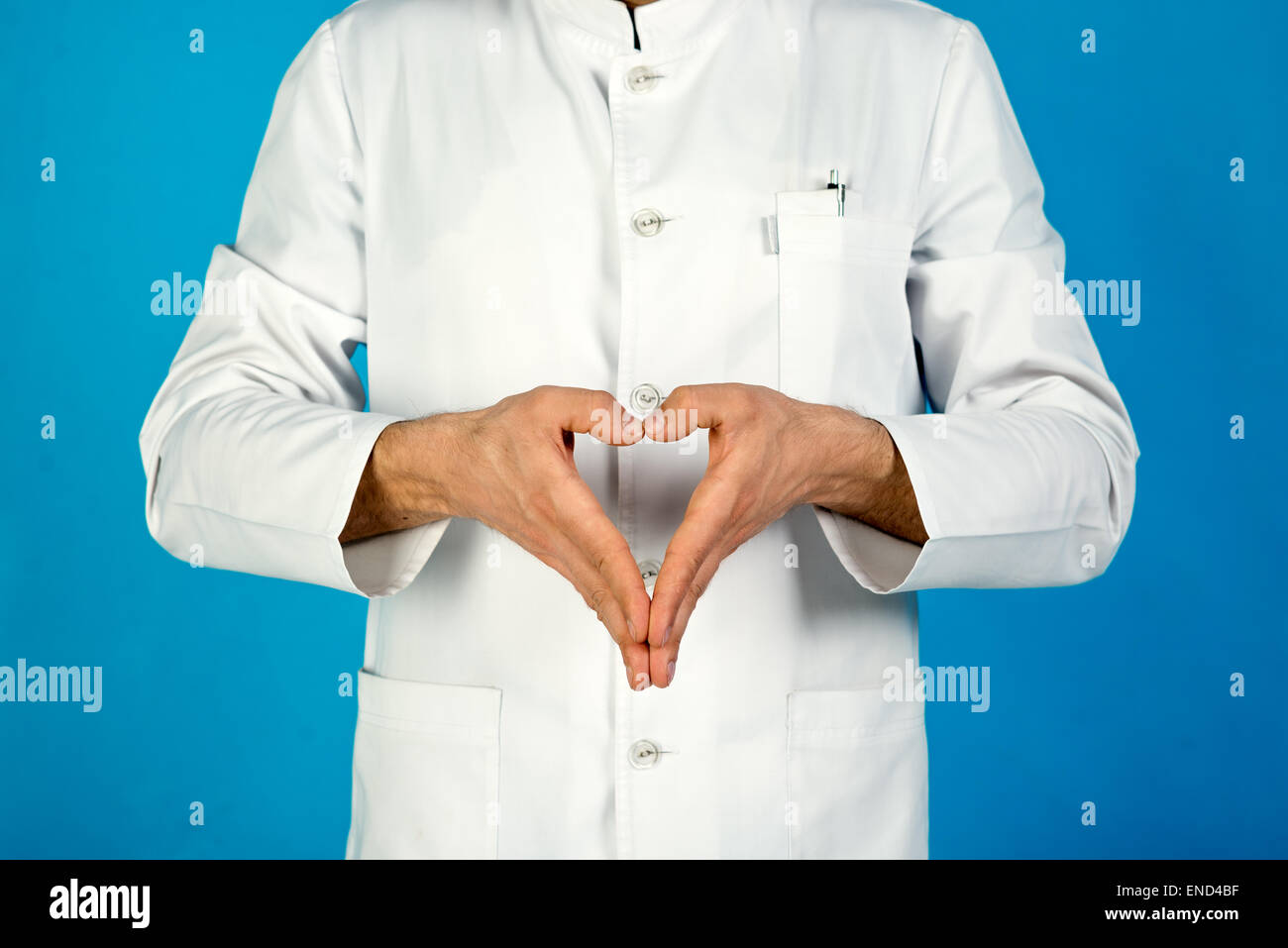 Close up of doctor's hands making heart Stock Photo - Alamy