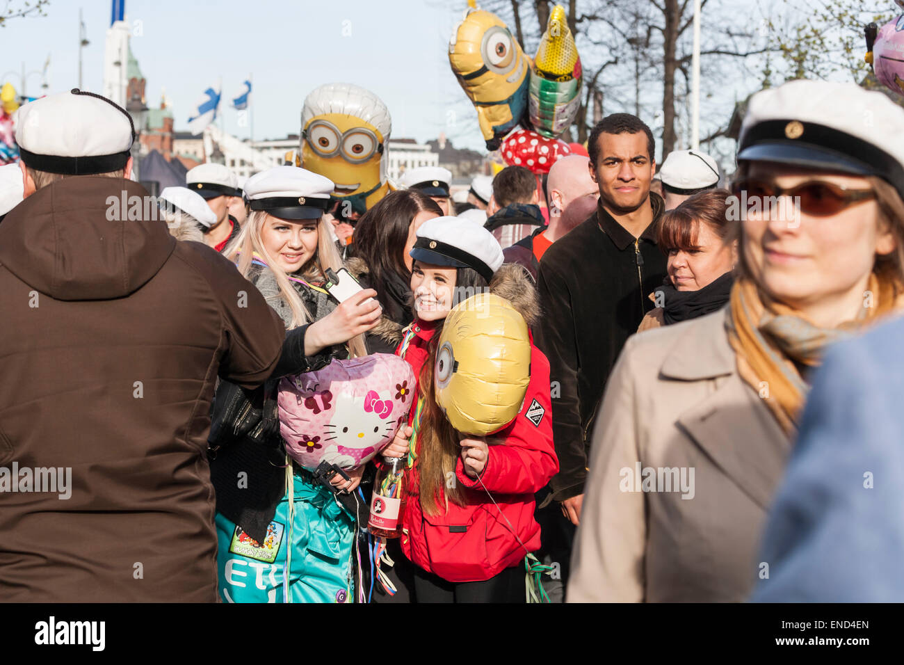 May Day Eve in Helsinki Stock Photo - Alamy