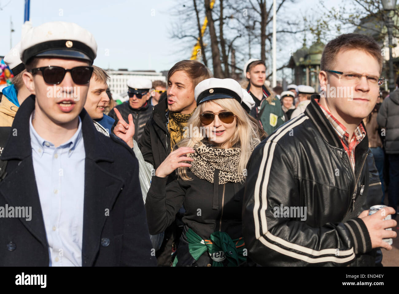 May Day Eve in Helsinki Stock Photo - Alamy